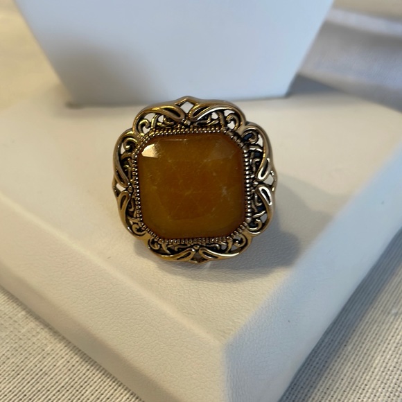 Studio Barse | Jewelry | Barse Thailand Amber Colored Faceted Stone ...